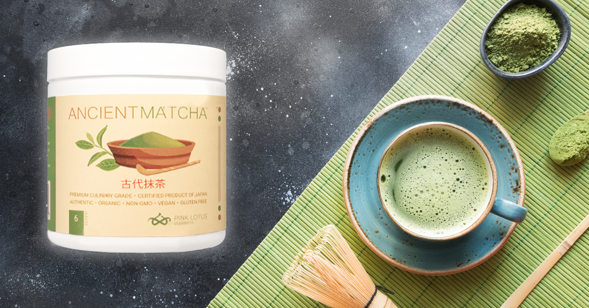 Ancient Matcha™ - Japan Certified Premium Green Tea Powder - Pink Lotus ...
